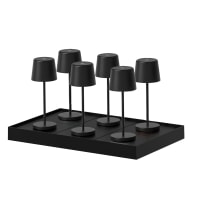 Lampadaire extérieur en Aluminium Noir Siveta | Maisons du Monde