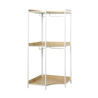 Portant vêtements d'angle en bois et métal 70x200cm June | Maisons du Monde