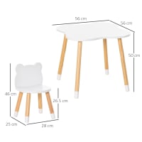 Tavolo per bambini con 2 sedie, rosa Judith | Maisons du Monde
