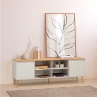 Mesa de tv 180 cm Moonstone Sepet 2 puertas Bohema | Maisons du Monde