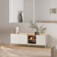 Mesa de tv 180 cm Moonstone Sepet 2 puertas Bohema | Maisons du Monde