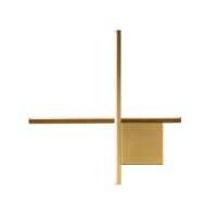 Applique en acier, aluminium et silicone Laiton 50 cm Torello | Maisons ...