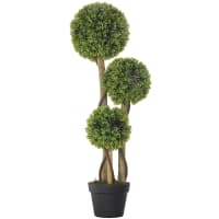 Flora - Quadro vegetale 100x50 cm foglie fiori PE cornice PVC nero ...