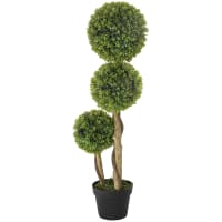 Flora - Quadro vegetale 100x50 cm foglie fiori PE cornice PVC nero ...