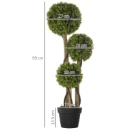 Flora - Quadro vegetale 100x50 cm foglie fiori PE cornice PVC nero ...