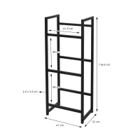 Getränkekistenregal für 6-8 Kisten mit Ablage 100x32x108,5cm aus Stahl ...
