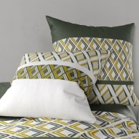 Parure de couette 100% coton 57 fils imprimée 260x240cm 2 taies Carioca ...