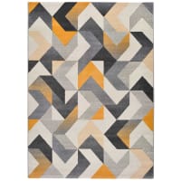 Alfombra de salón turquesa amarillo gris 120 x 170 cm LAZUR | Maisons ...