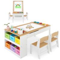 Table carrée enfant avec pot à crayons Drawing | Maisons du Monde