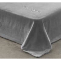 Manta lisa suave gris cama 160/180cm | Maisons du Monde