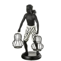 Statuetta elefante scolpita mandala marrone sbiancato alt. 28 cm ...