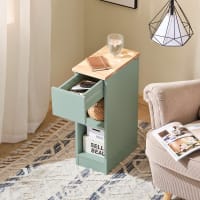Comodino in metallo verde mandorla 40 cm Pantone | Maisons du Monde