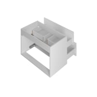 Meuble colonne rangement salle de bain style cosy bambou gris Homcom ...