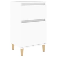 Mesita de noche 1 cajón blanco Layola | Maisons du Monde