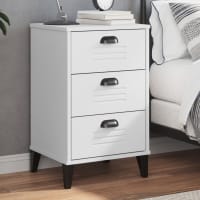 Mesita de noche 1 cajón blanco Layola | Maisons du Monde