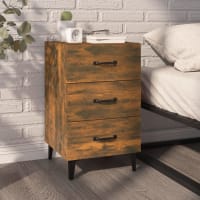 Table de chevet table métal argentée 42 x 35 x 52 cm Tables de chevet ...