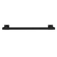 Kleiderstange Rechteck T12 cm x B60 cm Schwarz aus Stahl U-Form ...