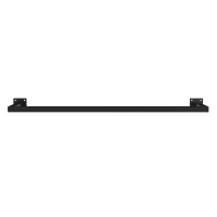 Kleiderstange Rechteck T12 cm x B110 cm Schwarz aus Stahl U-Form ...