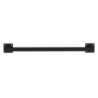 Kleiderstange Rechteck T12 cm x B60 cm Schwarz aus Stahl U-Form ...
