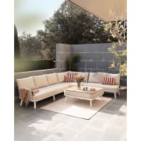 Eck-Gartentisch mit Tablett und Kissen, anthrazit Matilda | Maisons du ...