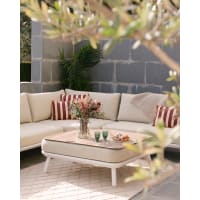 Eck-Gartentisch mit Tablett und Kissen, anthrazit Matilda | Maisons du ...