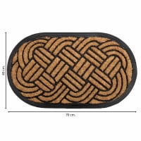 Felpudo de pvc y diseño goma marron 45x75 Jardin complementos | Maisons ...