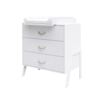 Commode à langer 3 tiroirs - table à langer amovible et matelas Liv ...