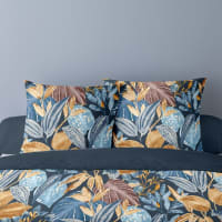 Parure de couette 100% coton 57 fils imprimée 240x220cm 2 taies Zania ...