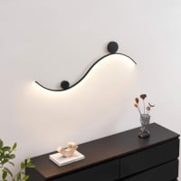 Applique en métal et aluminium Noir 106 cm Saretti | Maisons du Monde