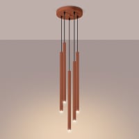 Suspension Acier Ocre Rouge G9 3 Pastelo Pastelo | Maisons du Monde