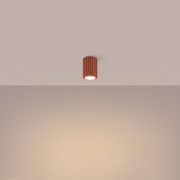 Plafonnier Aluminium Ocre Rouge GU10 6 Karbon Karbon | Maisons du Monde