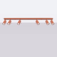 Plafonnier Acier Ocre Rouge GU10 4 Ring Ring | Maisons du Monde