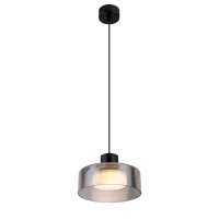 Lustre en verre gris anthracite | Maisons du Monde