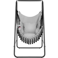 Fauteuil suspendu style boho avec capacité de charge de 160kg noir ...