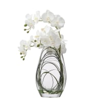 Tallo de orquídea artificial blanca H60 Phalaenopsis | Maisons du Monde
