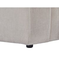 Pouf corduroy beige Myra | Maisons du Monde