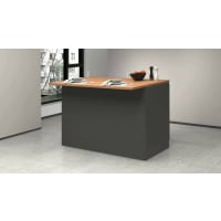 Meuble micro-ondes 3 portes 1 tiroir 1 compartiment effect bois noir ...