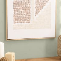 Cuadro 63x93cm formas abstractas nø1, marco natural Homer | Maisons du ...