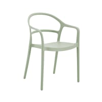Sedia con seduta curva color menta in polipropilene Loha | Maisons du Monde