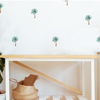 Kinder-Papierdruck Palmen 23x23cm Salinas | Maisons du Monde