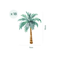 Kinder-Papierdruck Palmen 23x23cm Salinas | Maisons du Monde