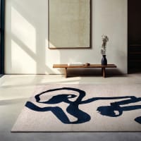 Alfombra azul, redonda y lavable en interior/exterior, 240cm Craft ...