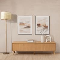 Meuble tv pin massif 180 cm Athan | Maisons du Monde