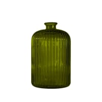 Vase verre recyclé vert et violet 9,8x9,8x19,2cm Violet | Maisons du Monde