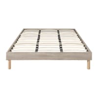 Rete a doghe metallo nero 180 x 200 cm Kalista | Maisons du Monde