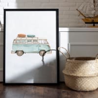 Poster per bambini giungla arcobaleno marrone 30x40cm JUNGLE | Maisons ...