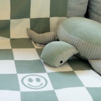 Couverture pour enfant "Smiley" moutarde | Maisons du Monde