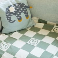Couverture pour enfant "Smiley" moutarde | Maisons du Monde