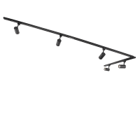 Sistema moderno de riel colgante blanco con 5 Foco Iconic jeana ...