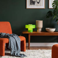 Lampe à poser en verre vert Hubi | Maisons du Monde